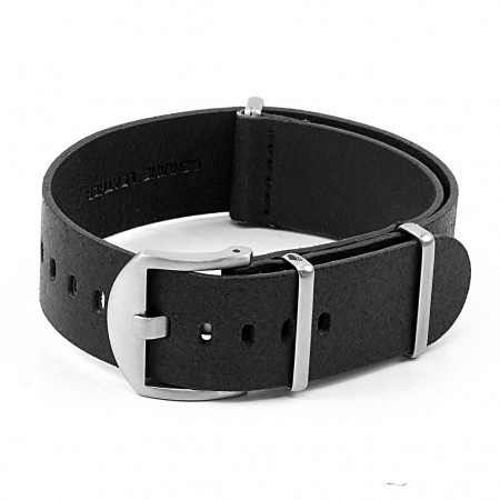 Slater Distressed Leather One-Piece Strap By DASSARI | StrapsCo
