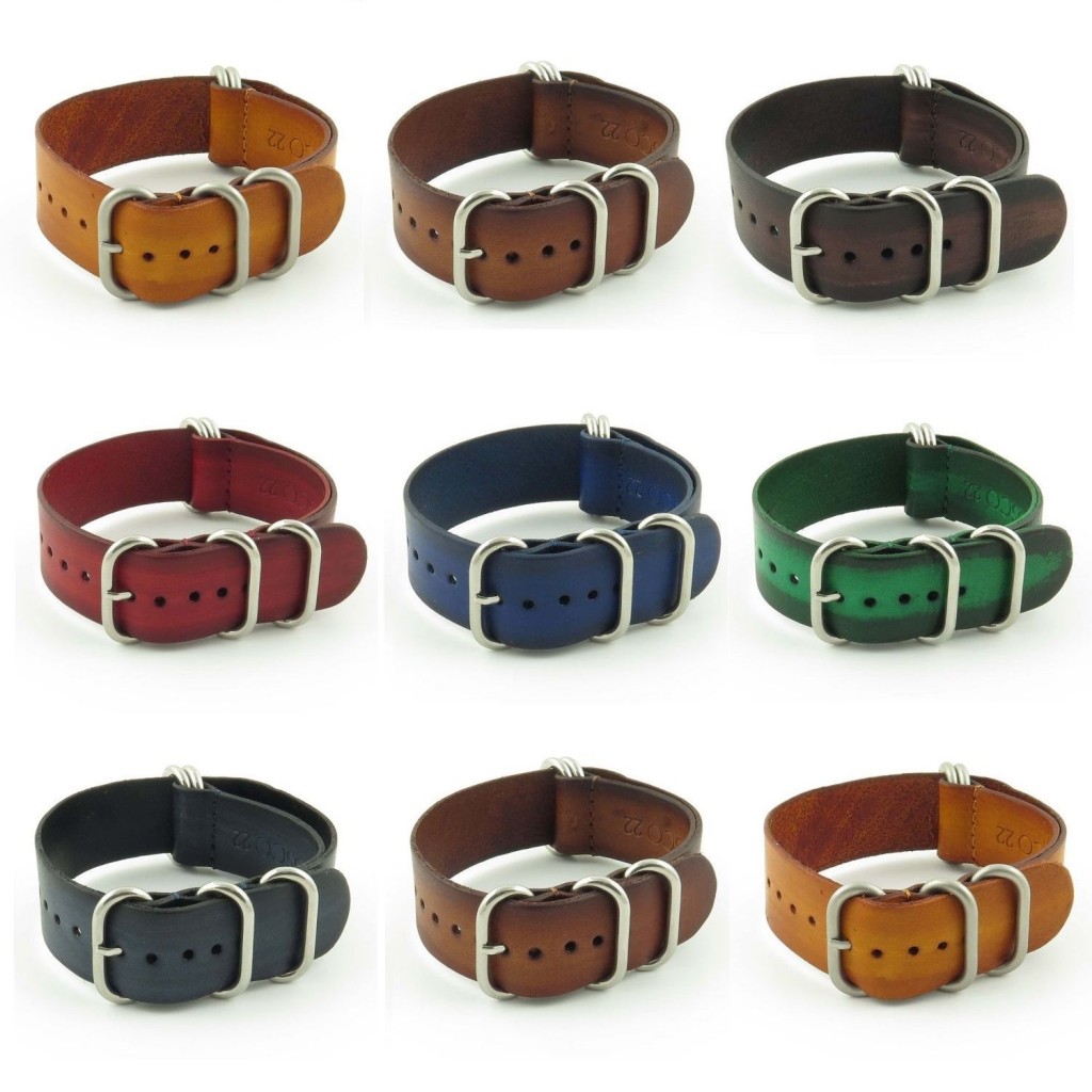 Faded Vintage Leather One-Piece Strap | StrapsCo