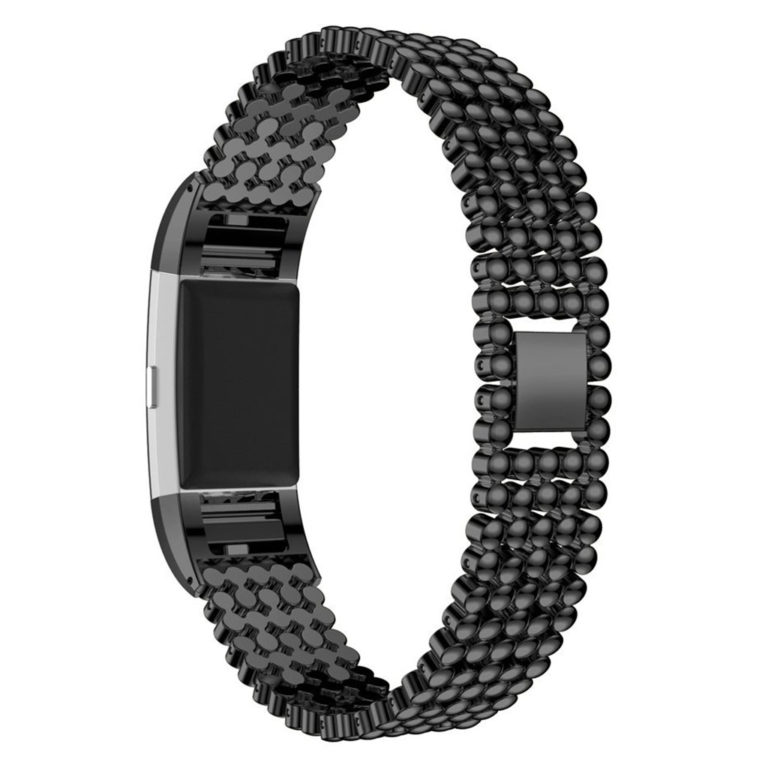 Beaded Stainless Steel Watch Band for Fitbit Charge 2 | StrapsCo