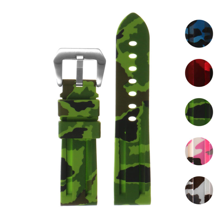 Heavy Duty Camo Rubber Watch Band | StrapsCo