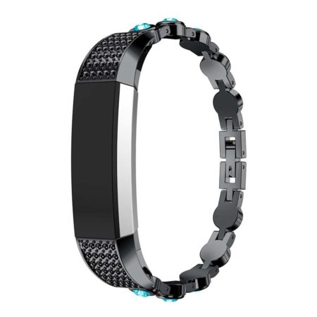 Stainless Steel & Rhinestones Bracelet For Fitbit Alta & Alta HR | StrapsCo
