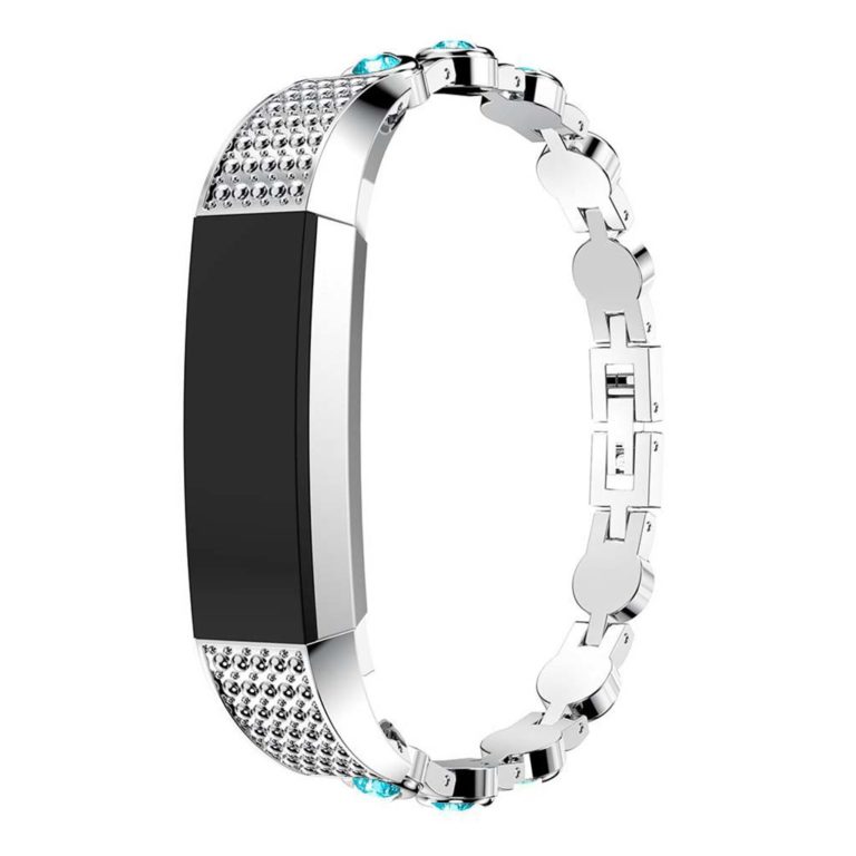 Stainless Steel & Rhinestones Bracelet For Fitbit Alta & Alta HR | StrapsCo