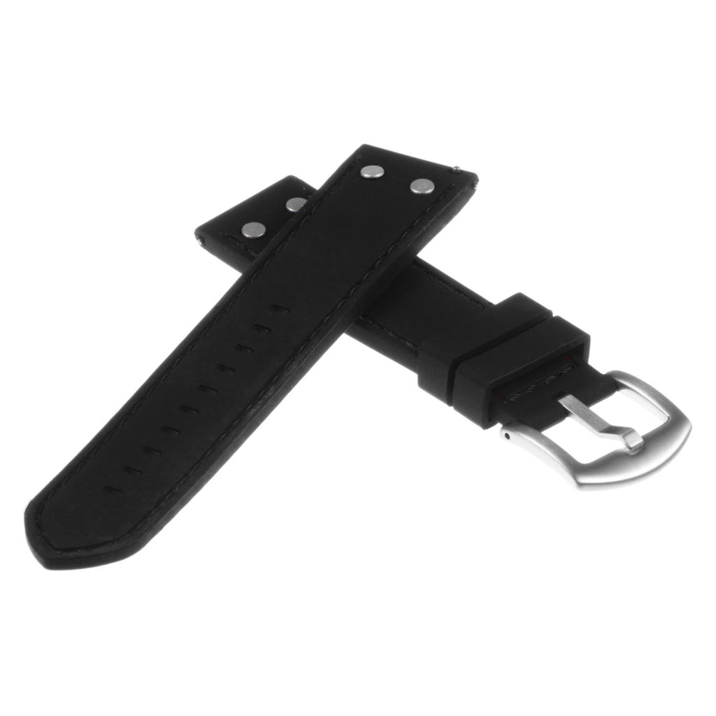 Rubber Aviator Strap for Fossil Gen 5 Smartwatch | StrapsCo