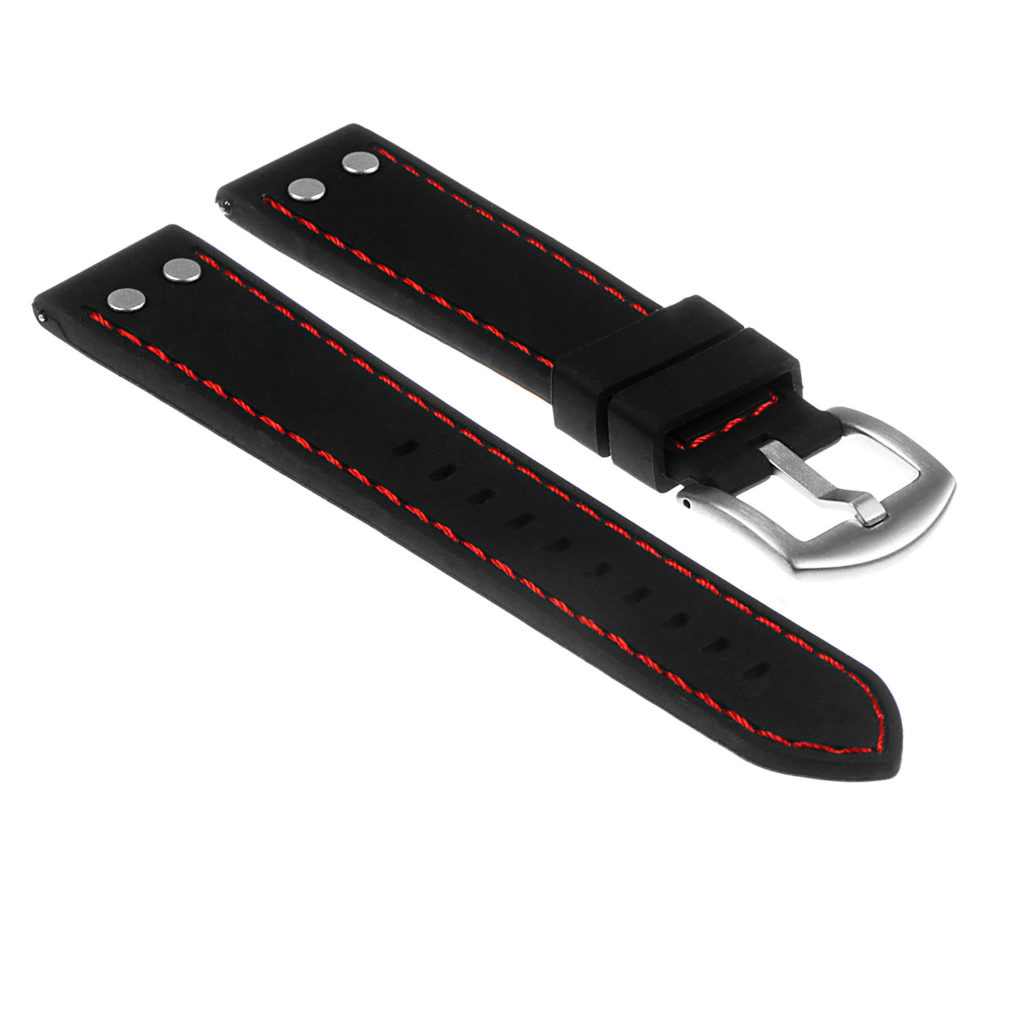 Rubber Aviator Strap for Fossil Gen 5 Smartwatch | StrapsCo