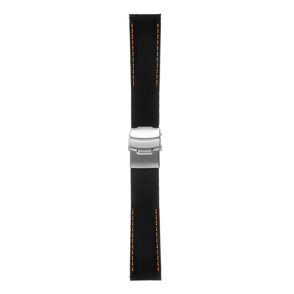 Rubber Strap with Stitching & Clasp - Quick Release | StrapsCo