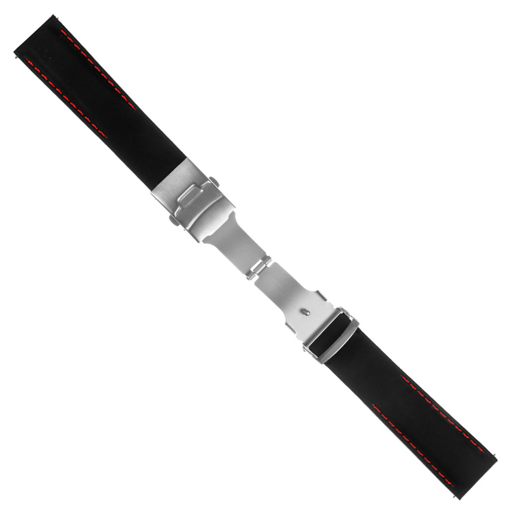 Rubber Strap with Stitching & Clasp - Quick Release | StrapsCo