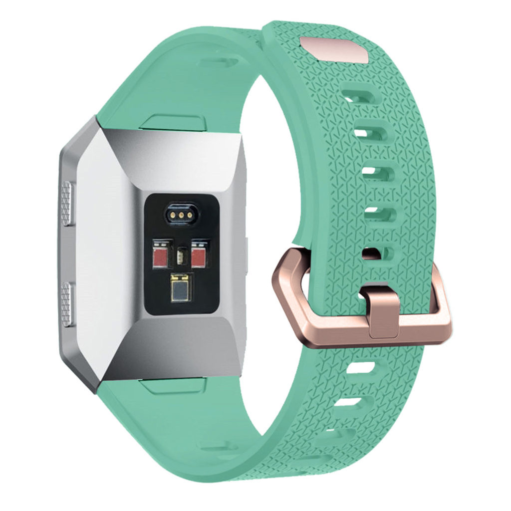 Rubber Strap w/ Rose Gold Buckle For Fitbit Ionic | StrapsCo