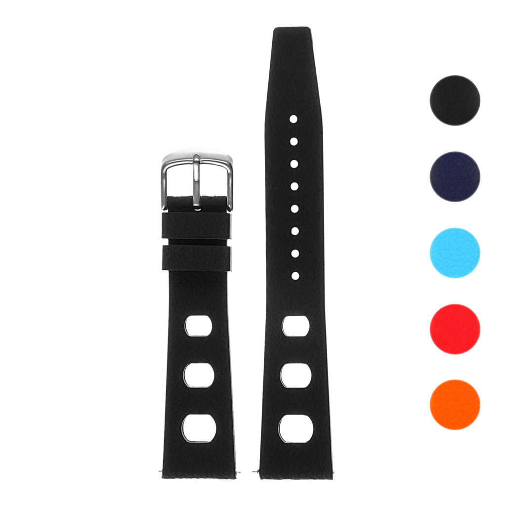 Vintage Style Rubber Rally Strap With Quick Release | StrapsCo