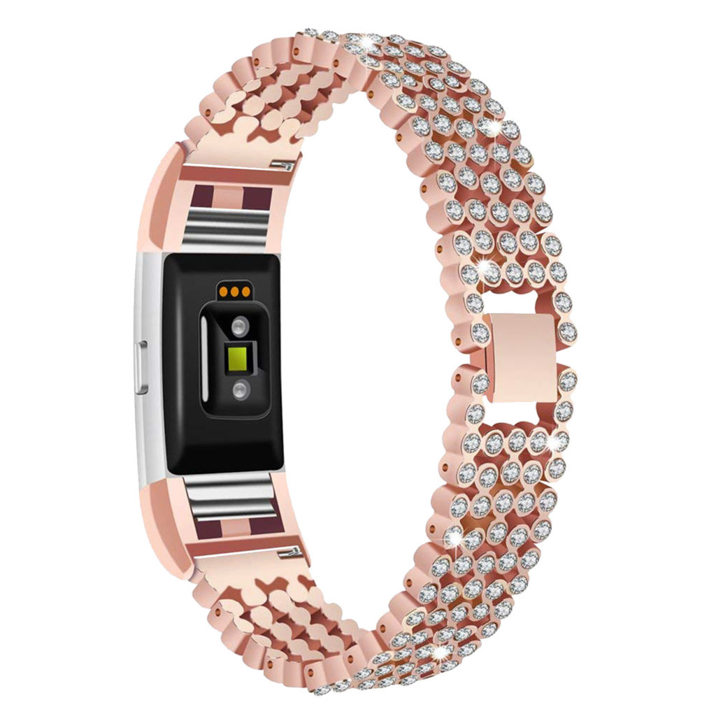 Metal Rhinestone Bracelet For Fitbit Charge 2 | StrapsCo