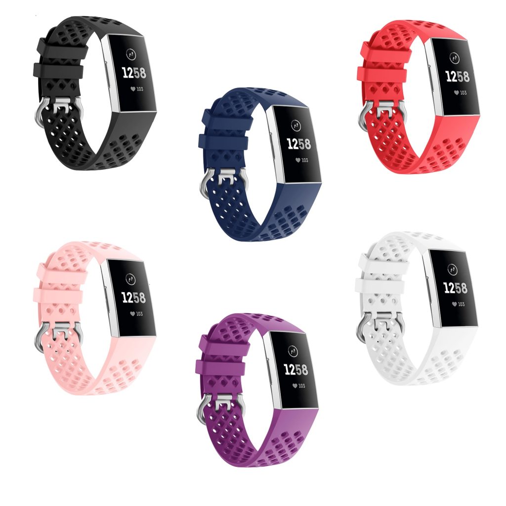 Perforated Rubber Strap For Fitbit Charge 4 & Charge 3 | StrapsCo