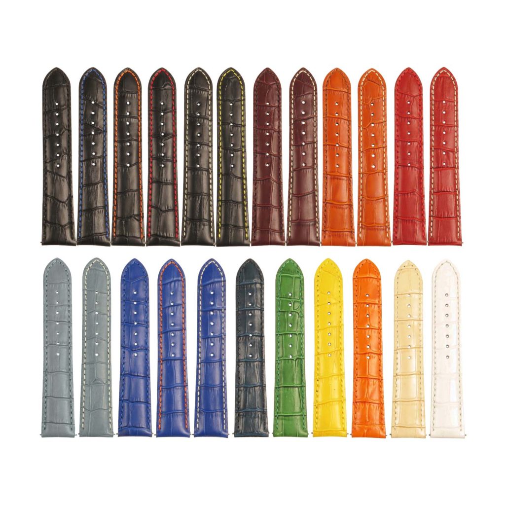 Men's Crocodile Embossed Strap With Quick Release | StrapsCo