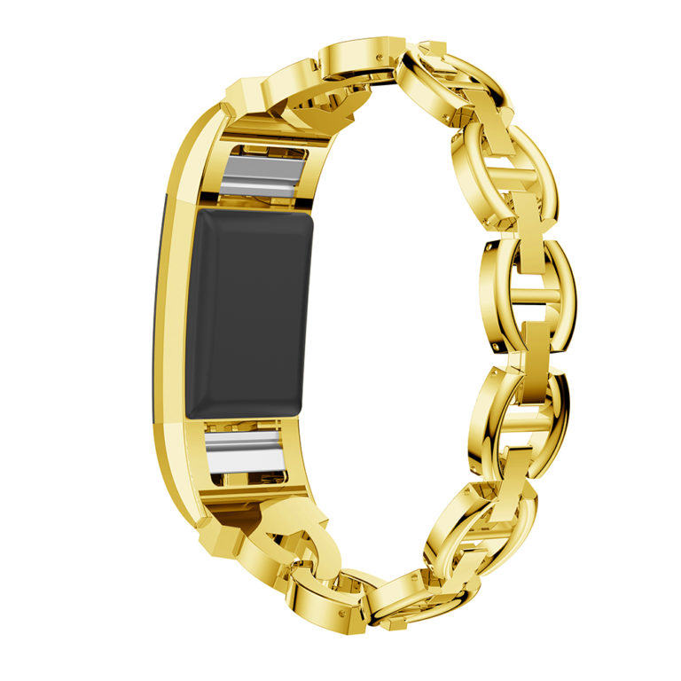 Link Bracelet with Rhinestones For Fitbit Charge 2 | StrapsCo