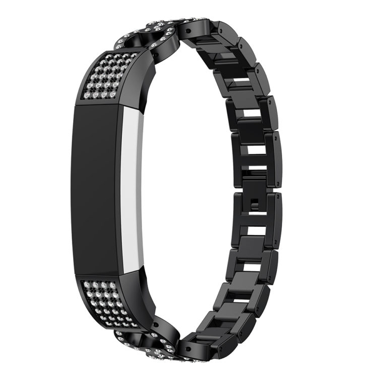 Alloy Link Strap w/ Rhinestones For Fitbit Alta & Alta HR | StrapsCo