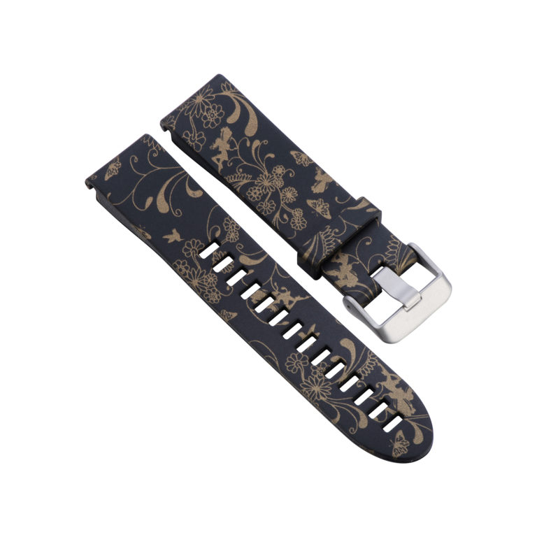 Patterned Rubber Strap for Garmin Fenix 5S & 5S Plus | StrapsCo