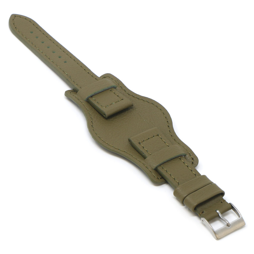 DASSARI Leather Military Bund Strap | StrapsCo
