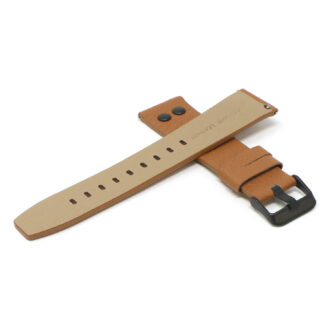 23mm Textured Leather Watch Band Strap w/ Rivets | StrapsCo