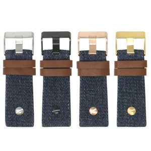 Denim & Leather Rivet Strap for Diesel | StrapsCo