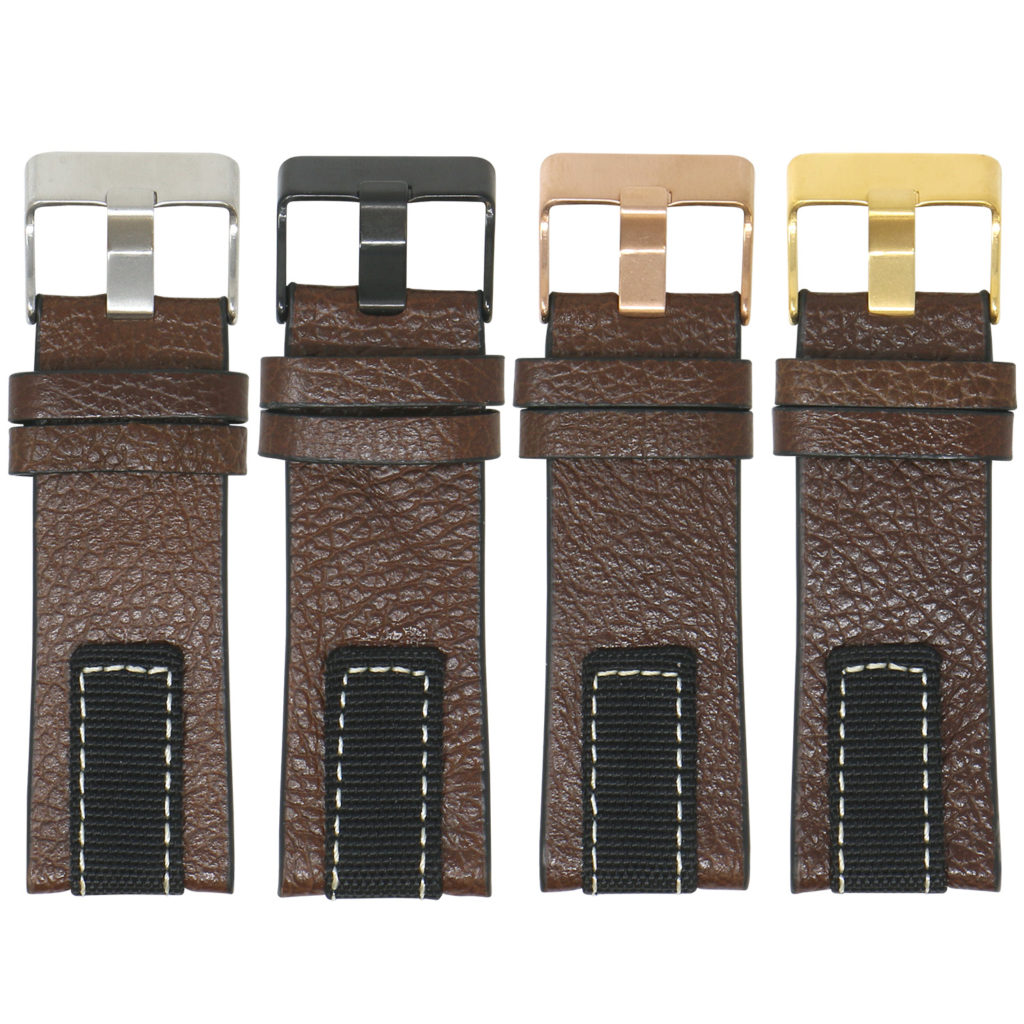 Pebbled Leather & Nylon Strap for Diesel | StrapsCo