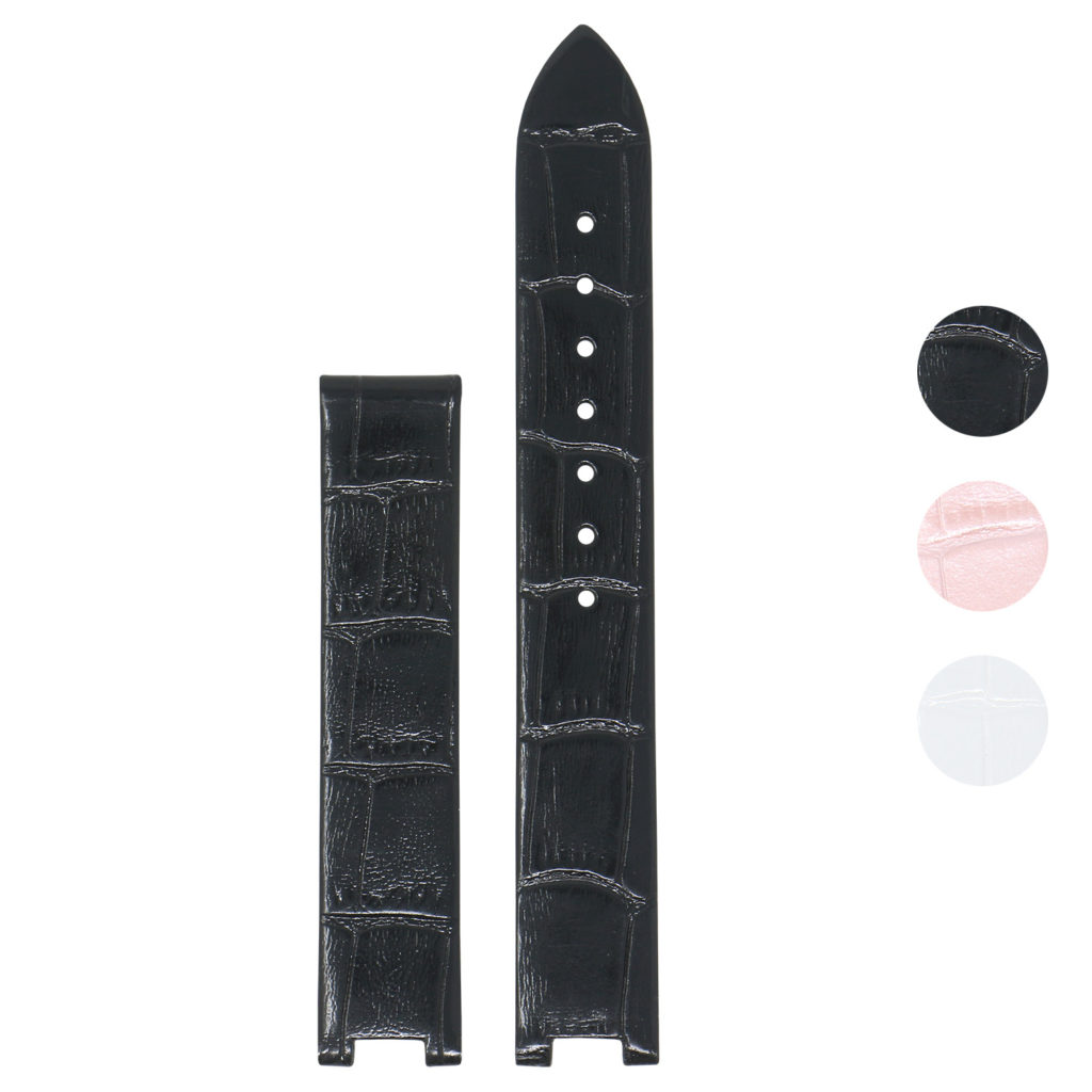 Croc Embossed Leather Band for Omega De Ville | StrapsCo