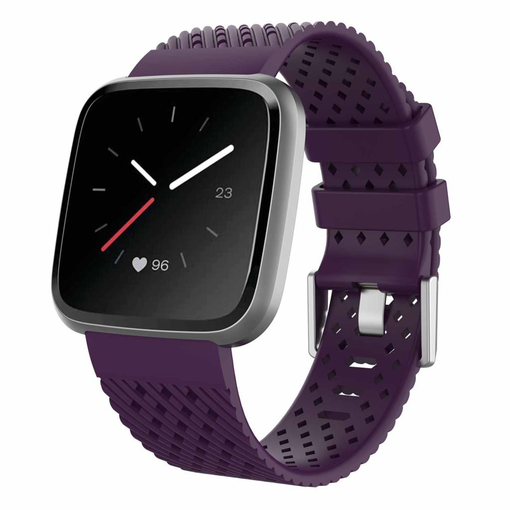 Vented Textured Silicone Strap for Fitbit Versa & Versa 2 | StrapsCo