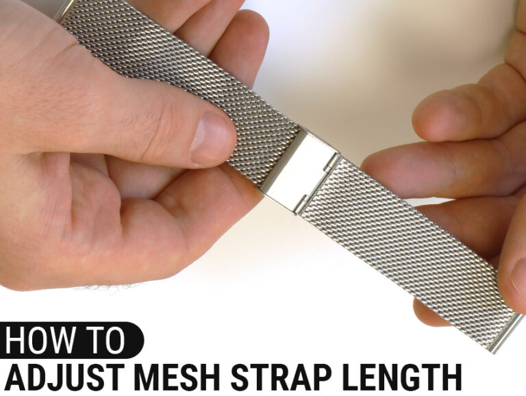How To Adjust Mesh Watch Band Length | StrapsCo
