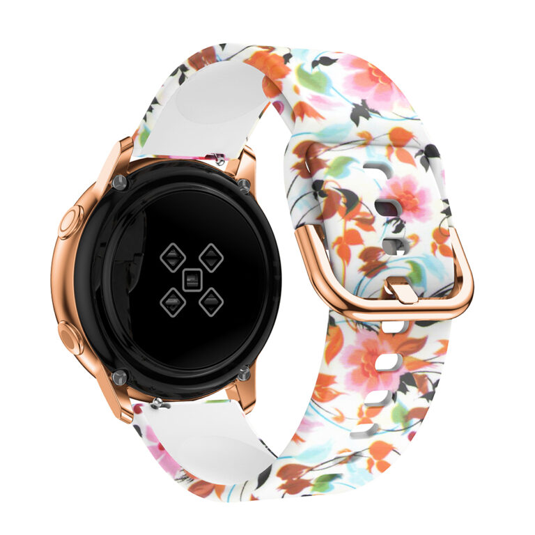 Rubber Patterned Strap for Samsung Galaxy Watch Active2 / Gear Sport ...