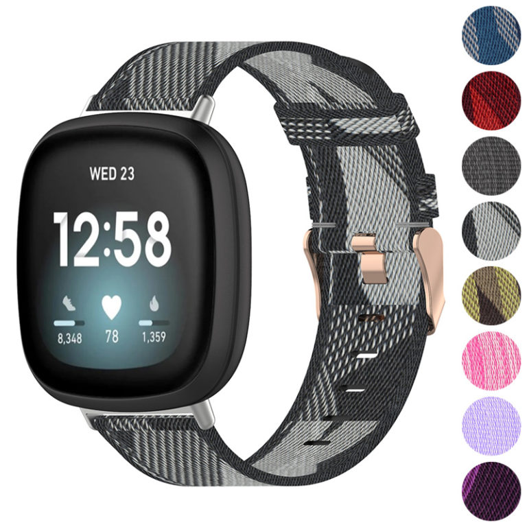 Woven Nylon Band For Fitbit Versa 3 | StrapsCo