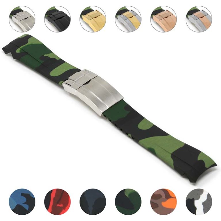Fitted Camo Rubber Strap for Rolex | StrapsCo