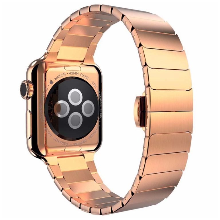 Stainless Steel Metal Link Bracelet for Apple Watch | StrapsCo