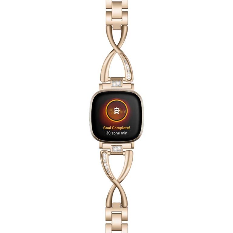 Jewelry Bracelet with Rhinestones for Fitbit Sense | StrapsCo