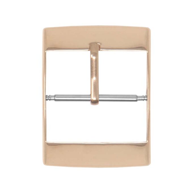 Double-Sided Stainless Steel Buckle with Keeper | StrapsCo