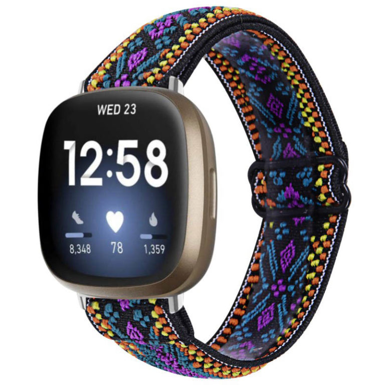 Graphic Stretch Band For Fitbit Sense | StrapsCo