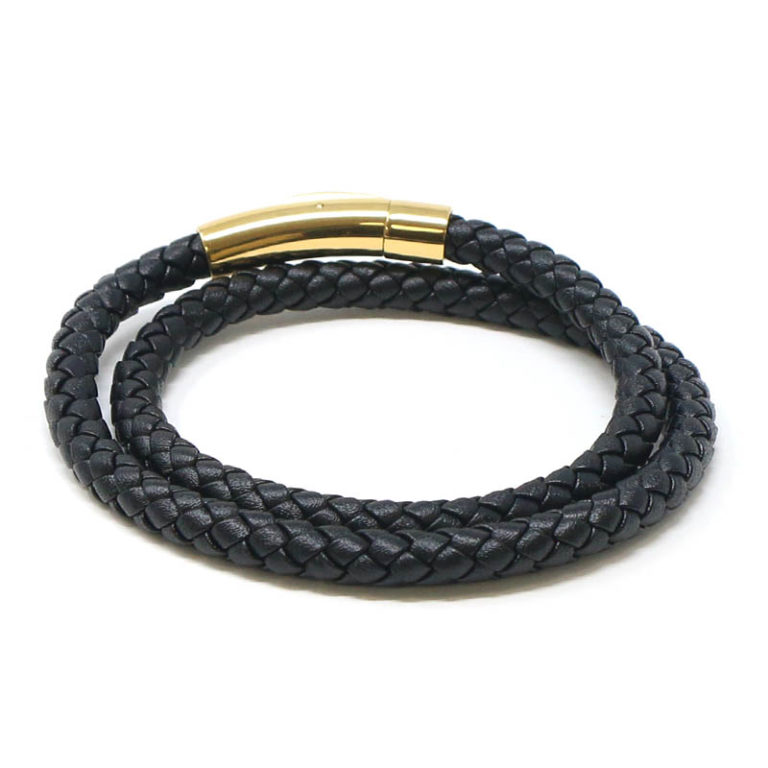 Bolo Wrap Bracelet with Yellow Gold Clasp | StrapsCo