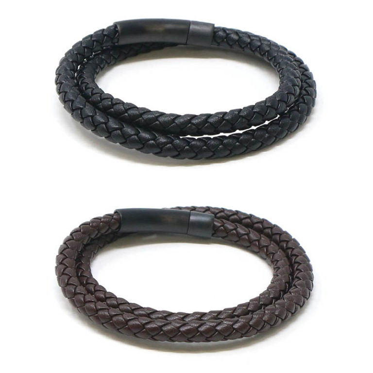 Bolo Wrap Bracelet with Matte Black Clasp | StrapsCo