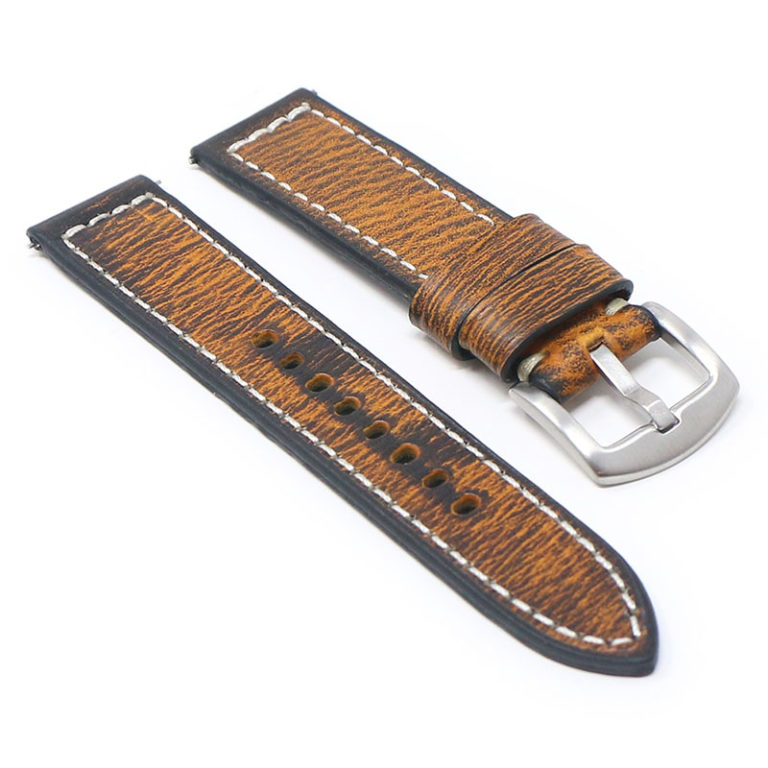 Vintage Distressed Leather Strap | StrapsCo