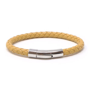 Leather Bolo Bracelet with Silver Clasp | StrapsCo