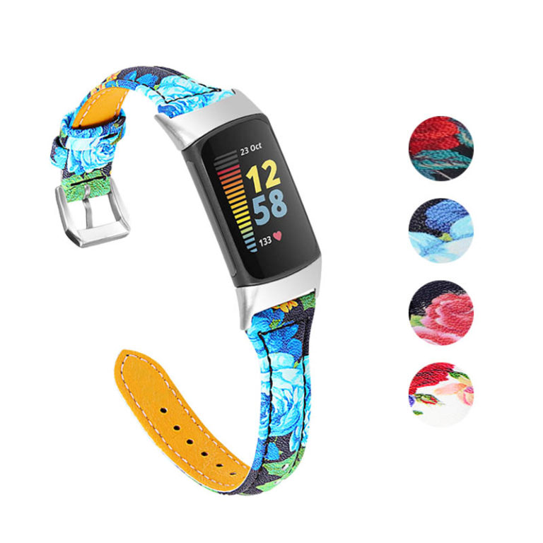 Celestial Leather Strap For Fitbit Charge 5 | StrapsCo
