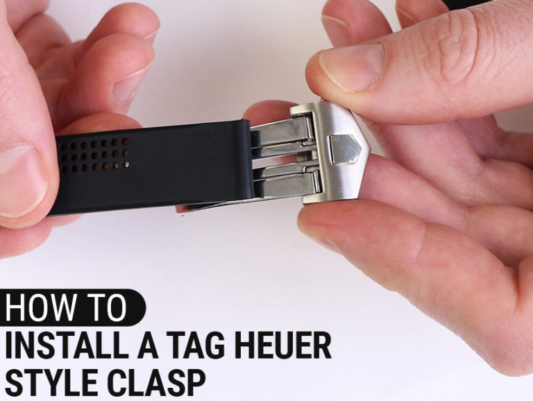 How to Install a Tag-Heuer-Style Clasp | StrapsCo