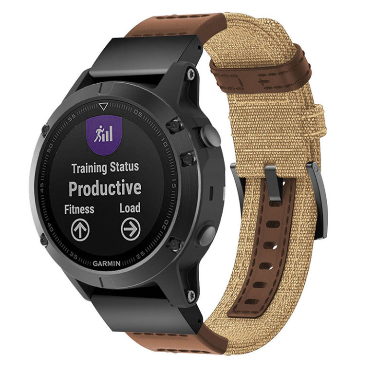 Rugged Canvas Band For Garmin QuickFit 22 Devices | StrapsCo