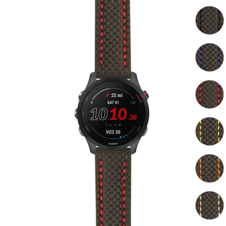 Heavy Duty Carbon Fiber StrapFor Garmin Forerunner 255 | StrapsCo