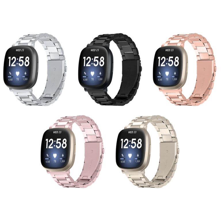 Metal Fitbit Versa 4 Bands | StrapsCo