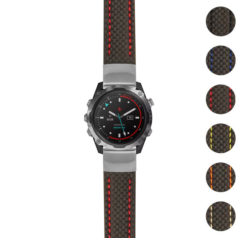 Heavy Duty Carbon Fiber Strap For Garmin Descent Mk2 & Mk2i | StrapsCo