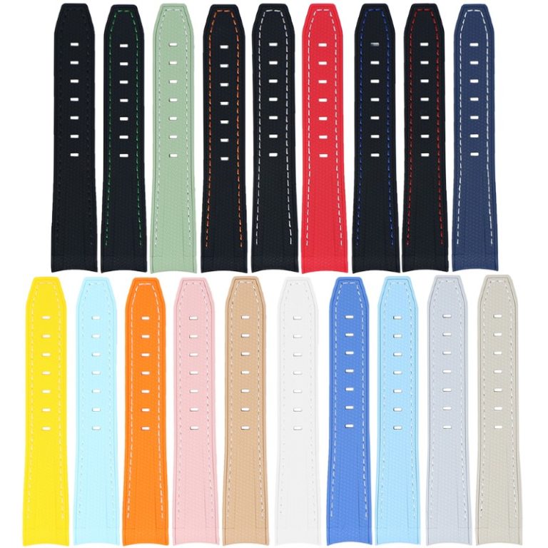 Fitted Stitched Rubber Strap For Omega Speedmaster | StrapsCo