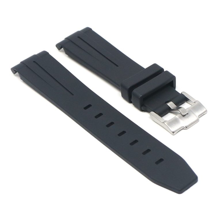 Fitted Smooth Rubber Strap For Omega Speedmaster | StrapsCo