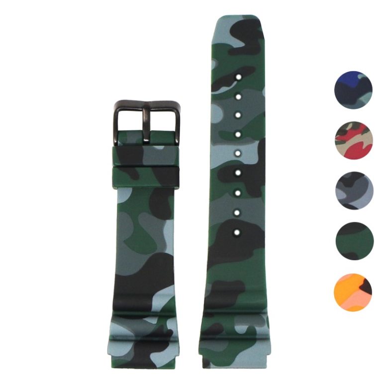 Wave Camo Rubber Strap | StrapsCo