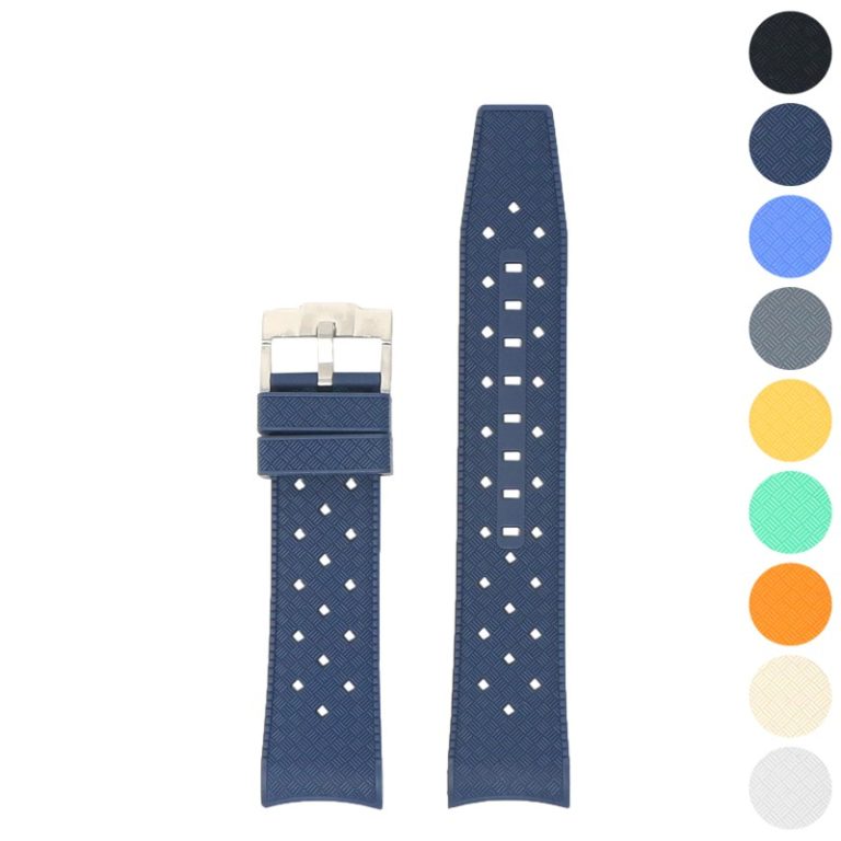 Fitted Textured Rubber Strap For Blancpain | StrapsCo