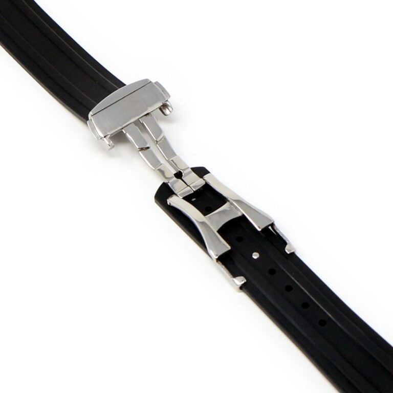 DASSARI FKM Rubber Strap With Deployant Clasp For Omega Seamaster ...
